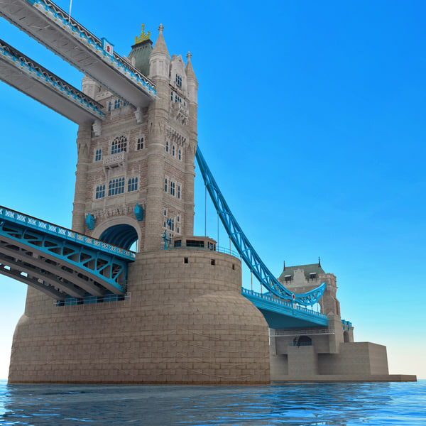 london tower bridge 3d model - London Tower Bridge... by 3d_molier