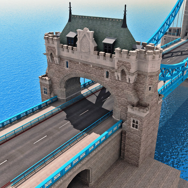 london tower bridge 3d model - London Tower Bridge... by 3d_molier