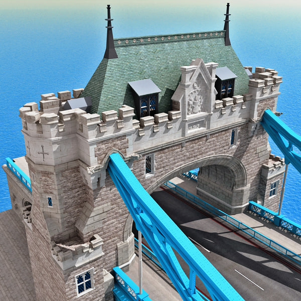 london tower bridge 3d model - London Tower Bridge... by 3d_molier