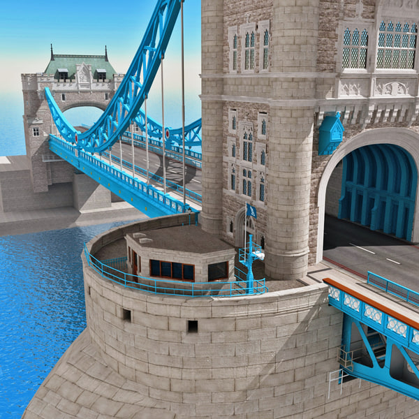 london tower bridge 3d model - London Tower Bridge... by 3d_molier