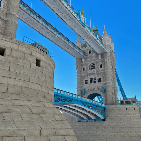 london tower bridge 3d model - London Tower Bridge... by 3d_molier