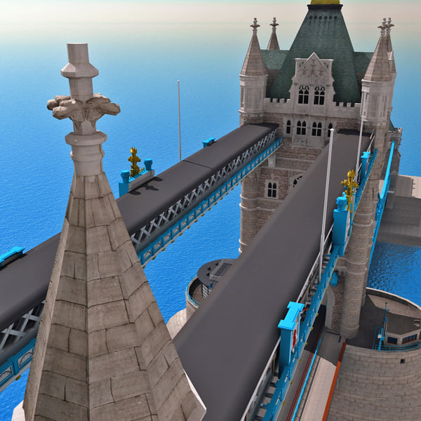 london tower bridge 3d model - London Tower Bridge... by 3d_molier