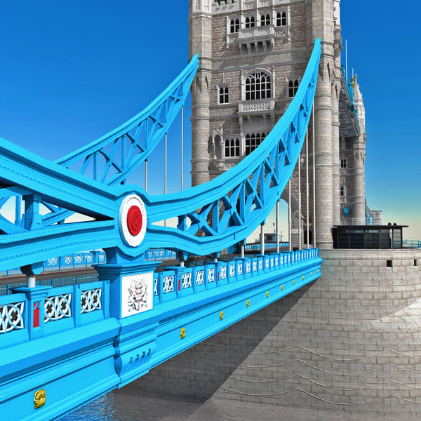 london tower bridge 3d model - London Tower Bridge... by 3d_molier