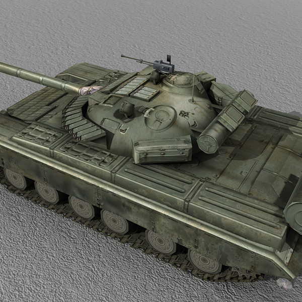 t80 tank russian 3d model
