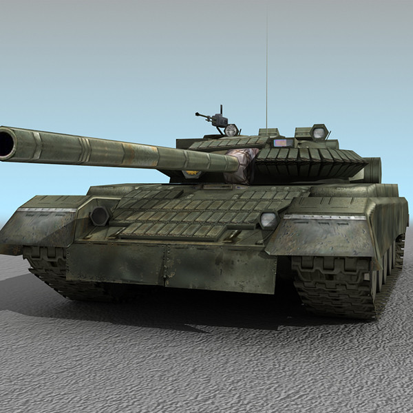 t80 tank russian 3d model