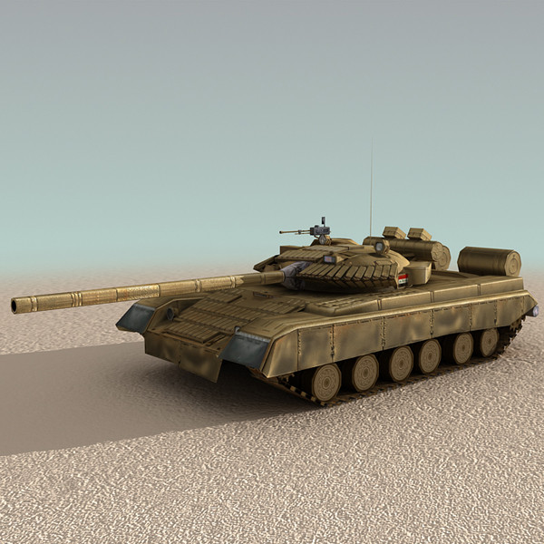 t80 tank iraq 3d model