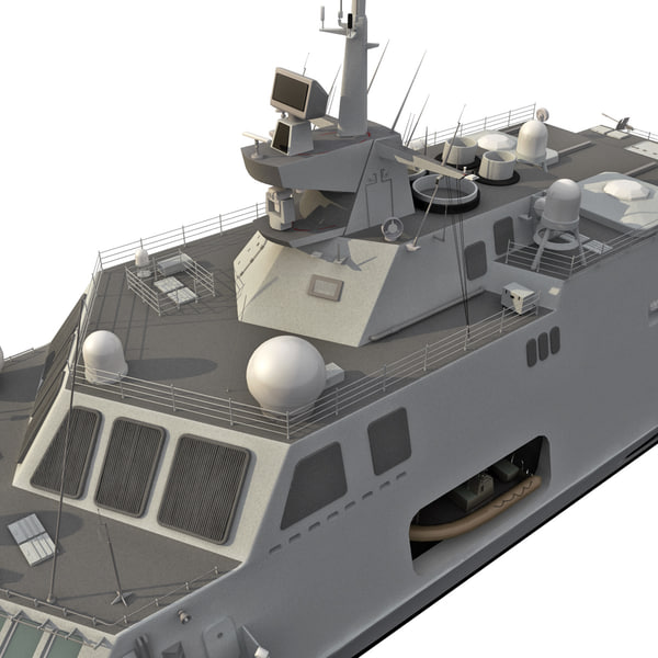 littoral combat ship uss 3d model