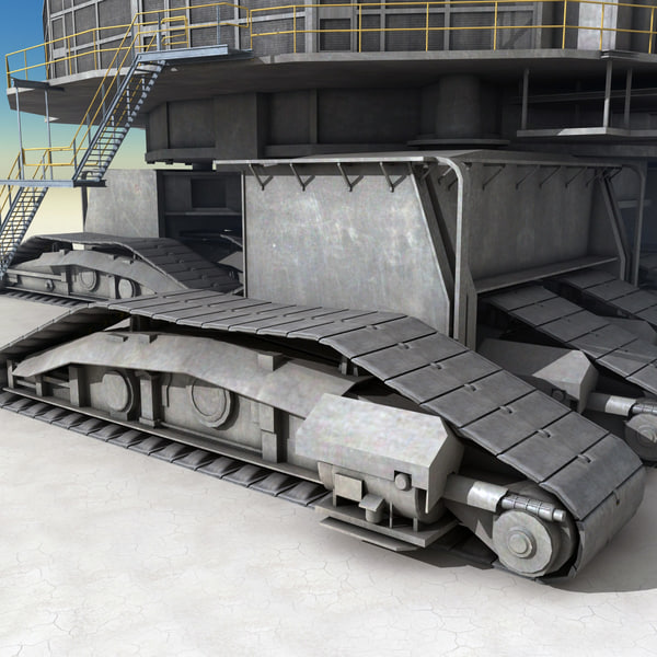 3dsmax bucket wheel industrial bagger 288