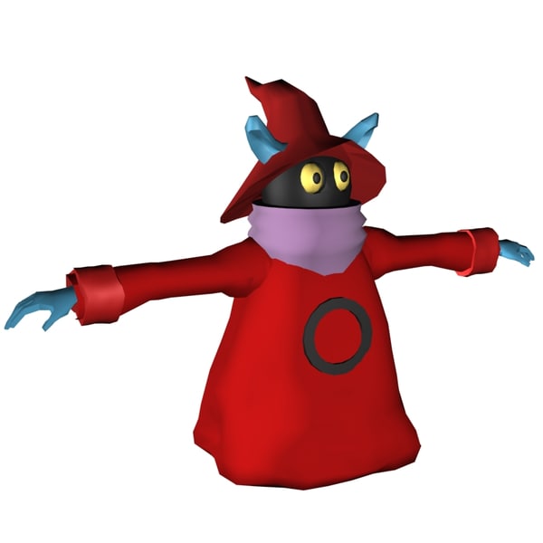 orko character he man 3d model