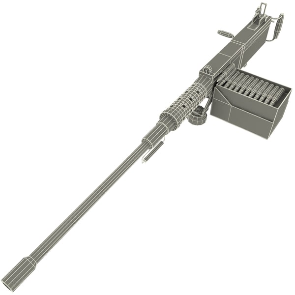 machine gun browning m2hb obj