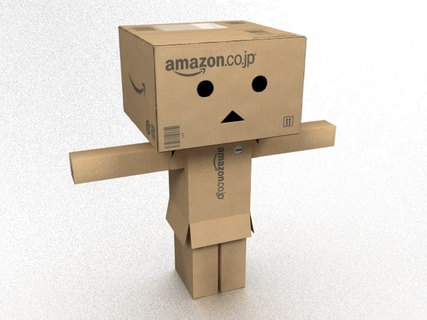 danbo character cardboard boxes 3d model