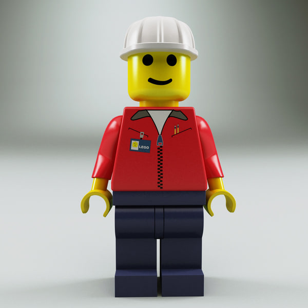 lego man 3d model