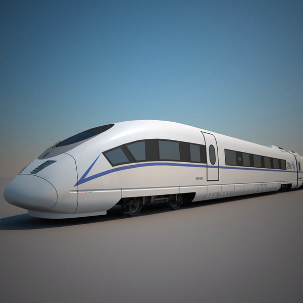 3d high speed trains v3 model