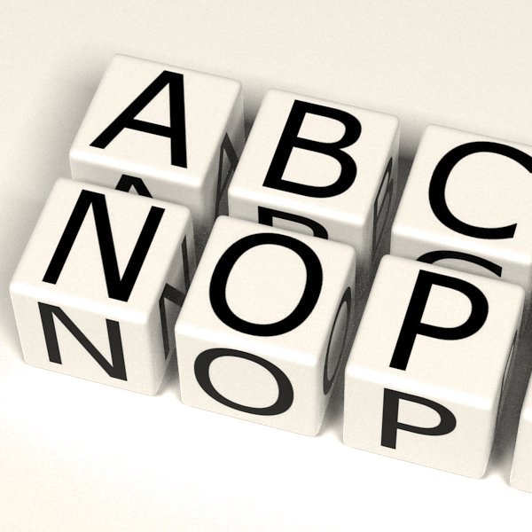 3ds boxes alphabet letters