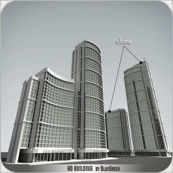 definition building 3d model