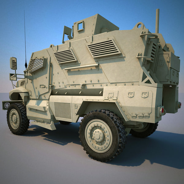 3d maxxpro mrap armoured fighting vehicle