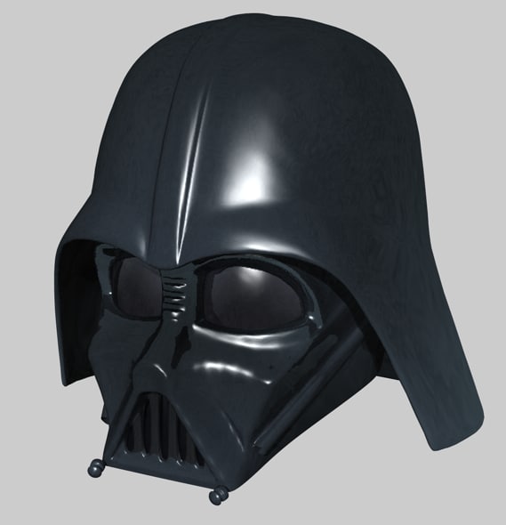 darth vader helmet vector