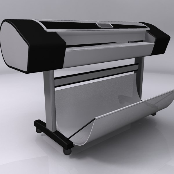3d model hp designjet z3200 plotter