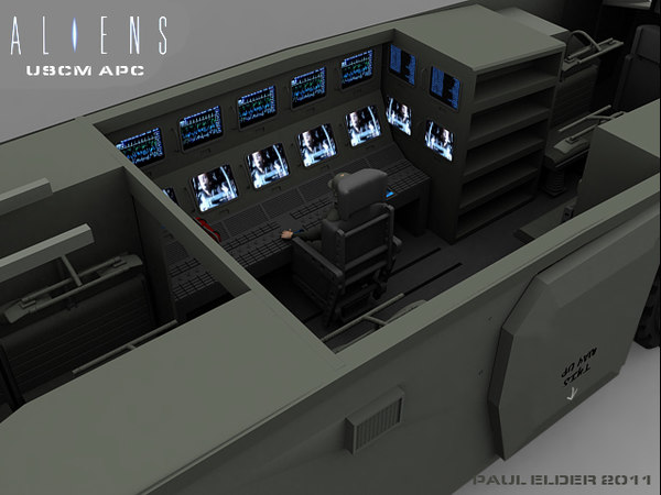 apc aliens interior 3d max