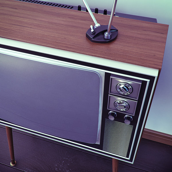 retro electronics 70s c4d