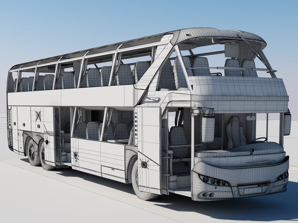 3d model neoplan skyliner 2011
