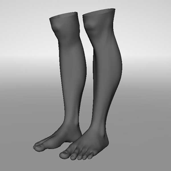 realistic human legs 3d max