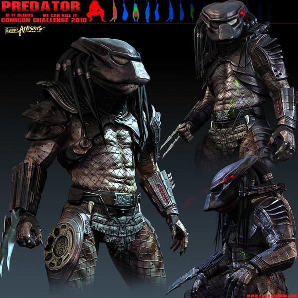 predator 2 3d model