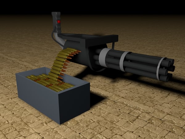 3d death machine gun