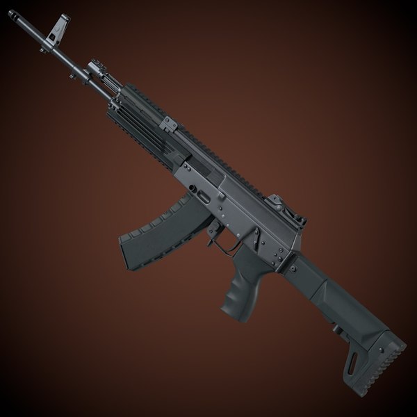 kalashnikov ak 12 assault rifle 3d c4d