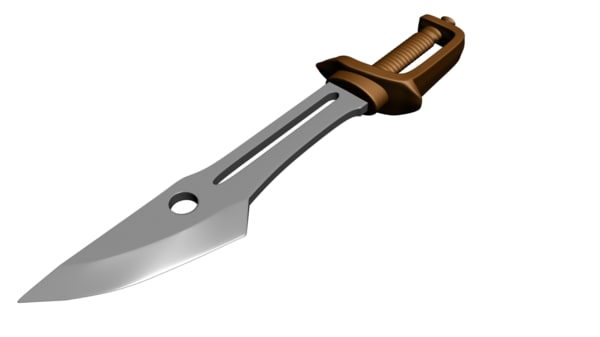 3d model sword saber modern