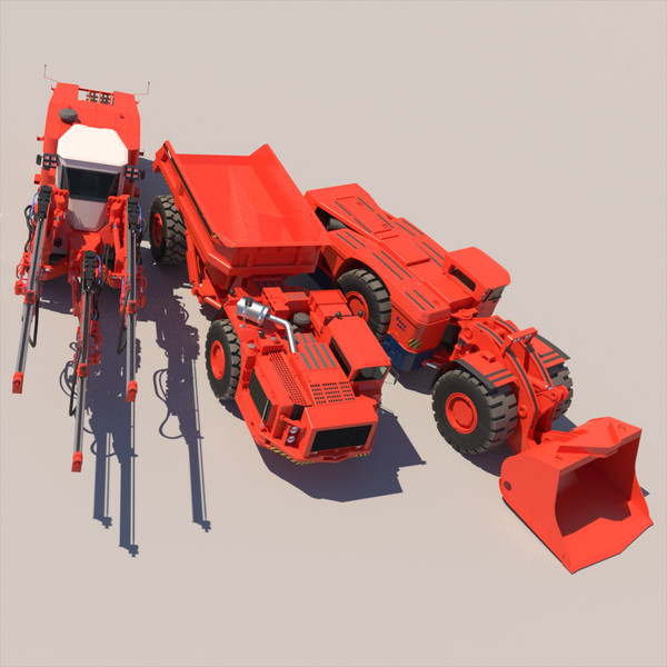 3d sandvik mining machines model