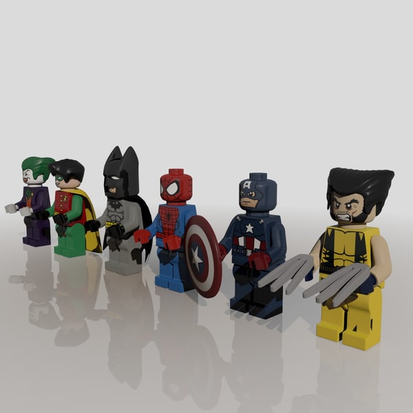 3ds max lego figures