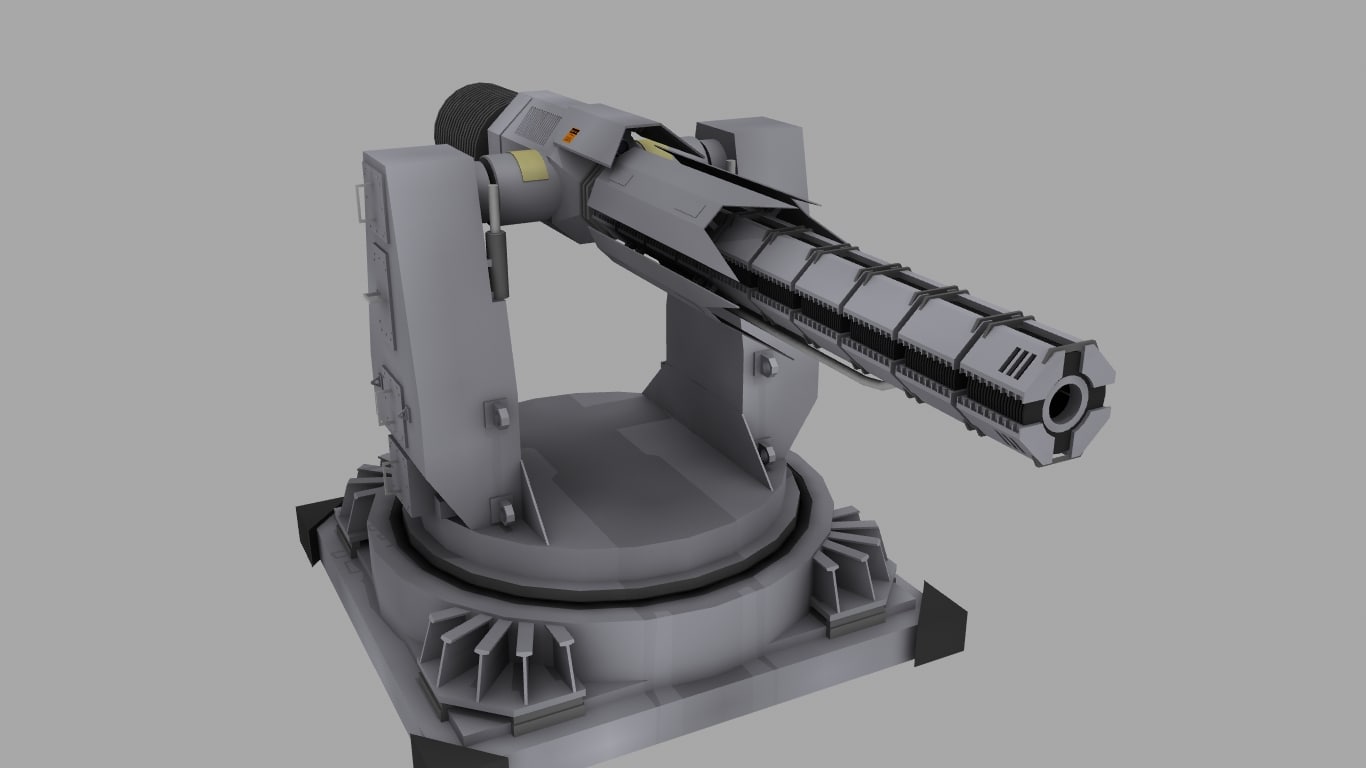 3ds gun turret