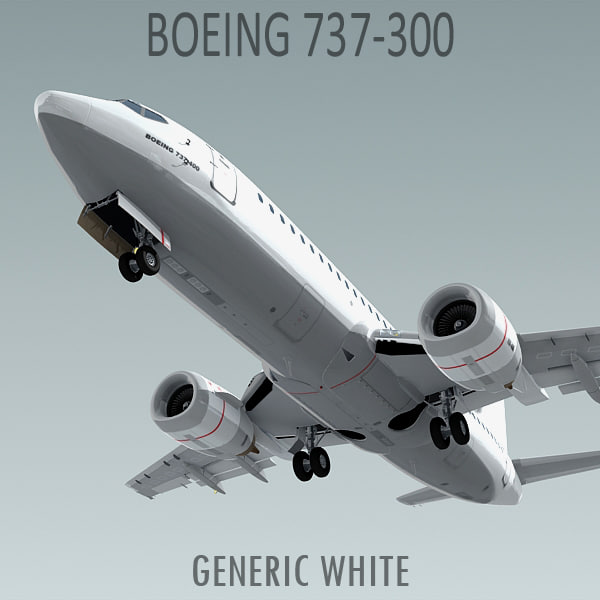 3d model boeing 737 300