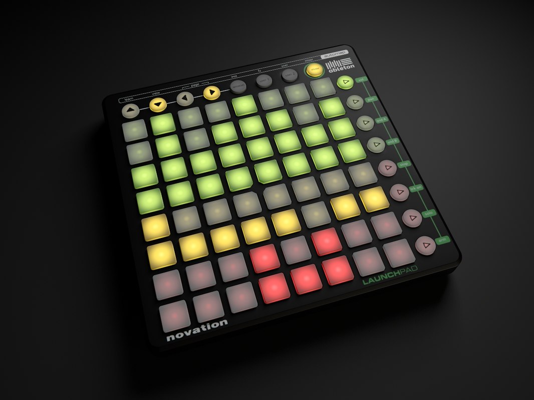 3d model of launchpad novation