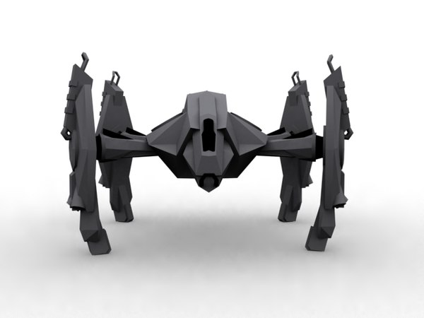 4 walker mech 3d model