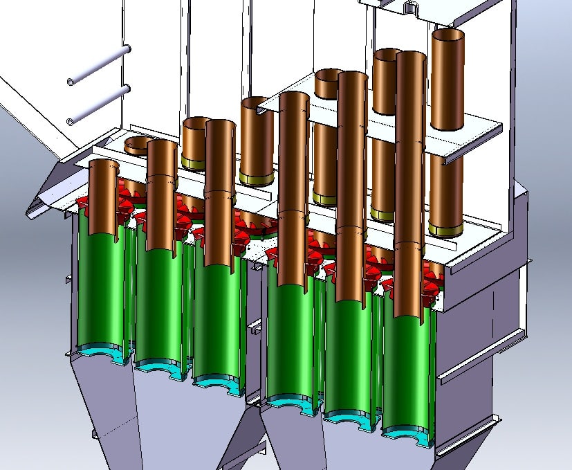 multi cyclone filter 3d model