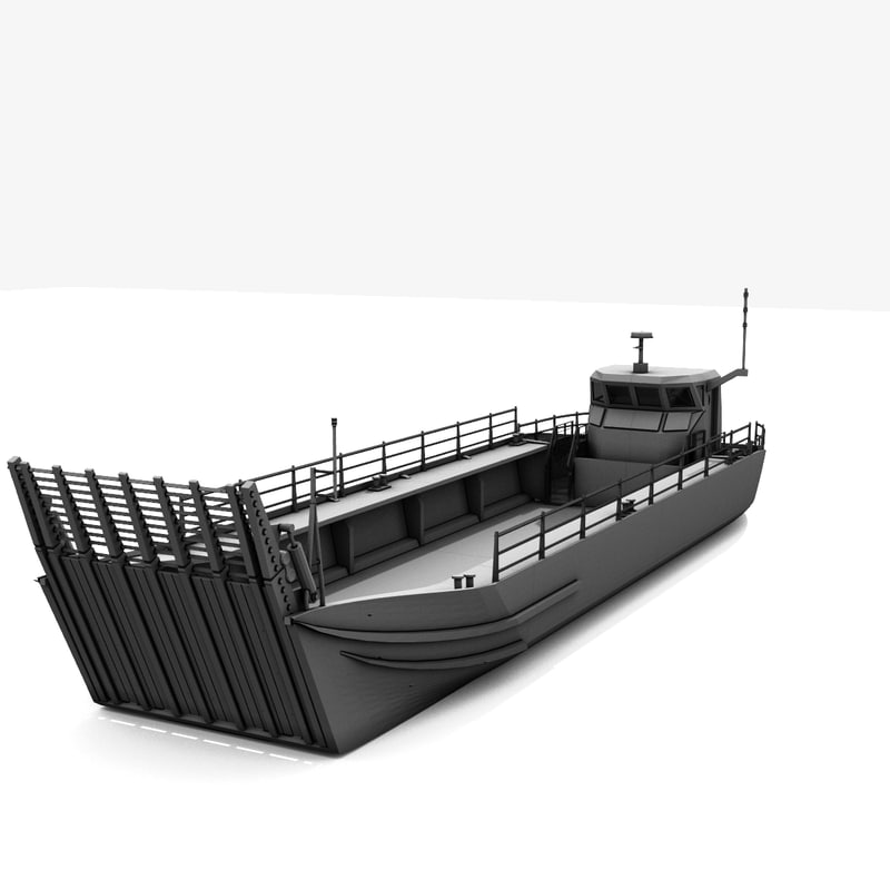 generic military transport landing craft 3d lwo