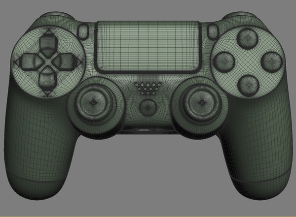 3d model sony ps4 dualshock controller
