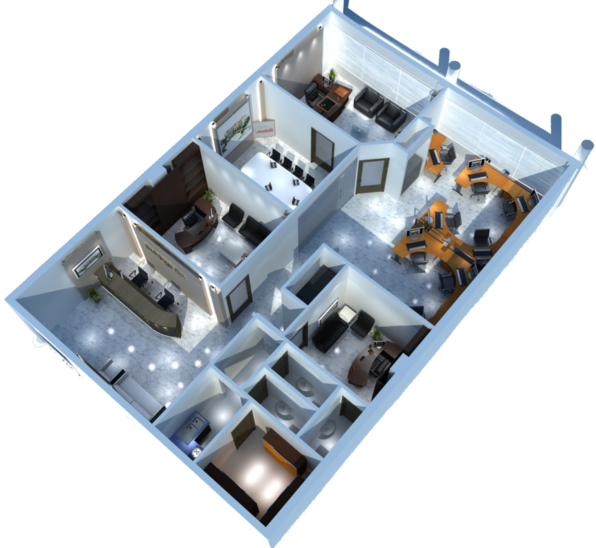 Modern Office 3d Floor Plan Floor Plan Design Companies For Office