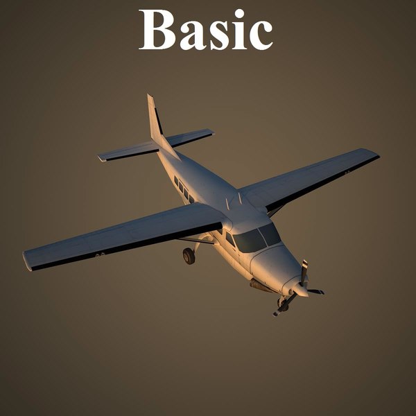 cessna 208 basic 3d model