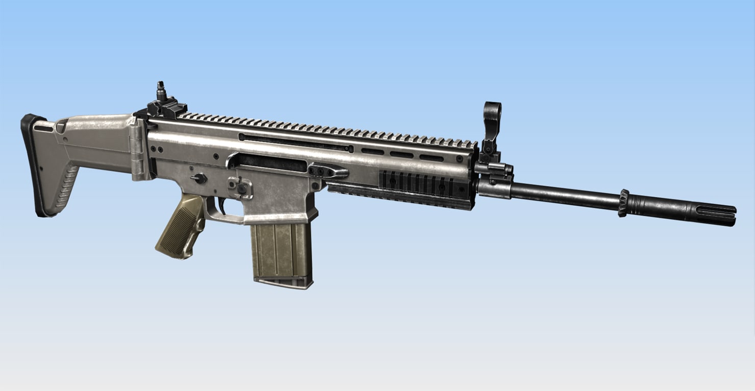 scar mk17 combat assault rifle obj