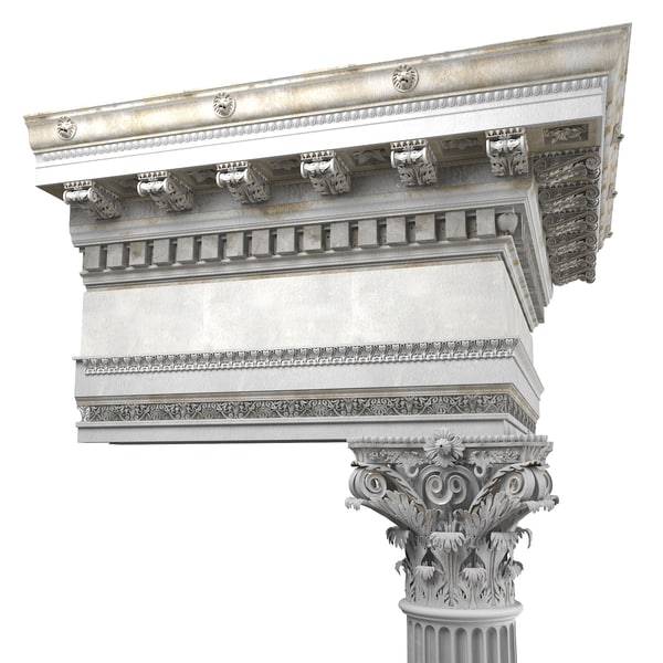 max corinthian column entablature