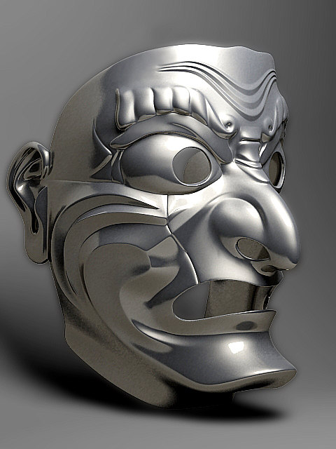 japanese mask 3d max