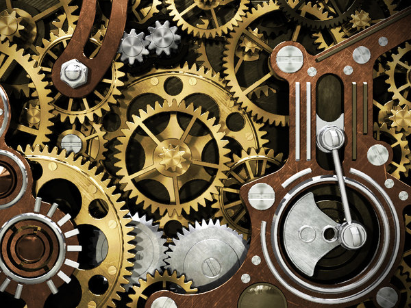 3d kinds gear mechanical animation