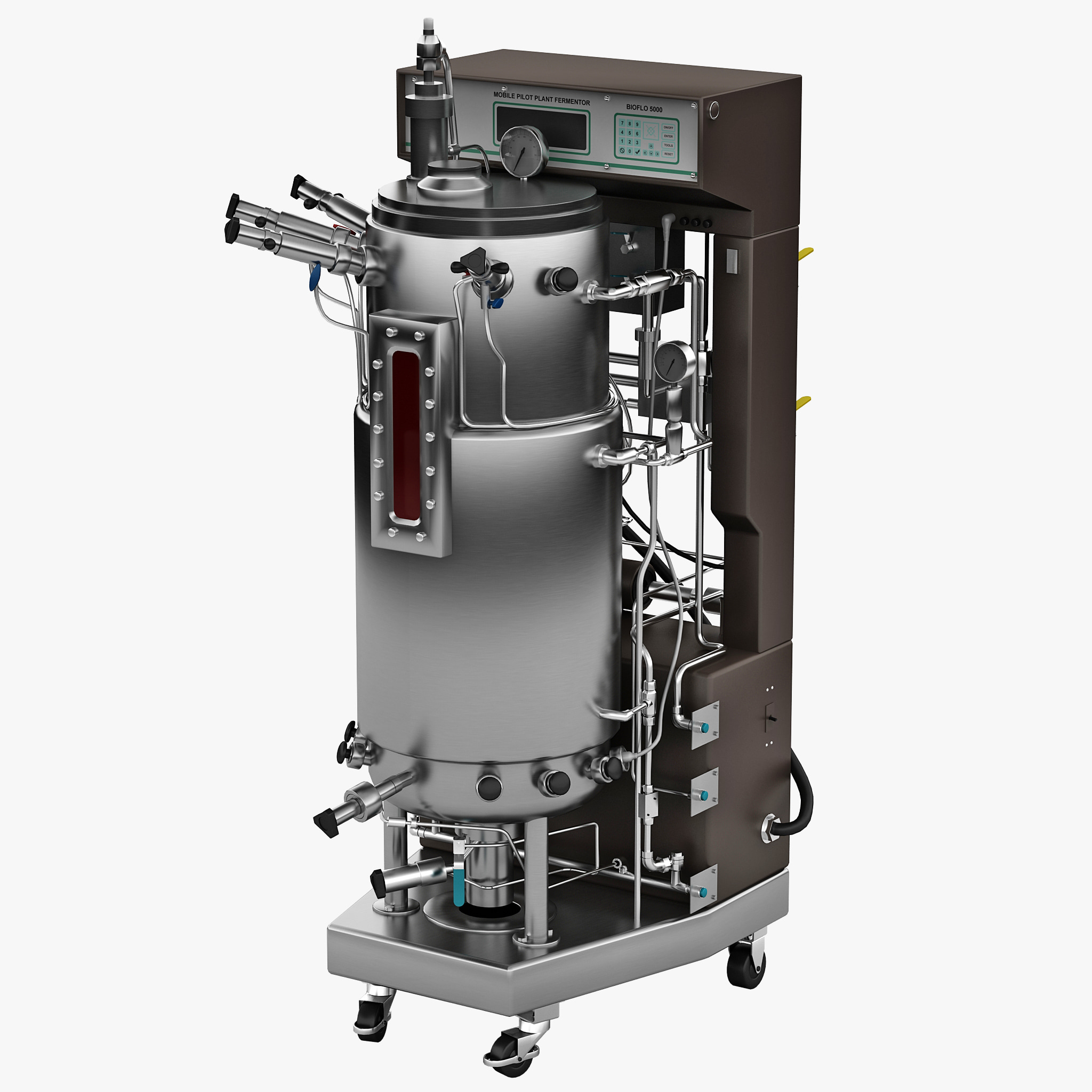 3d model bioreactor bioflo 5000