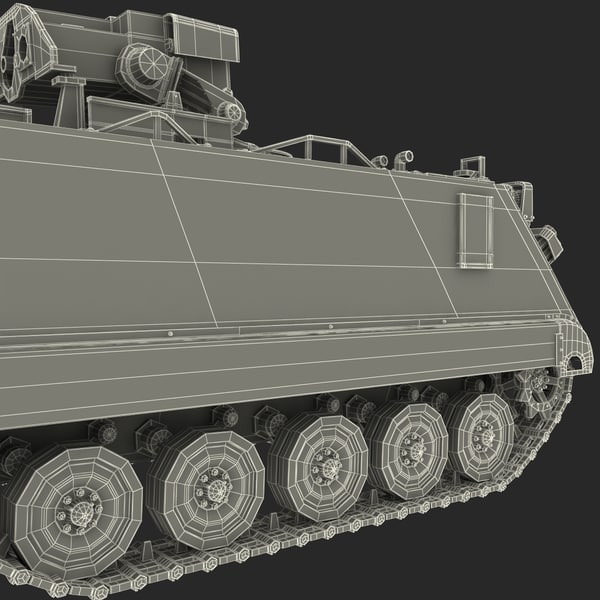 3d model of army armored vehicle m901