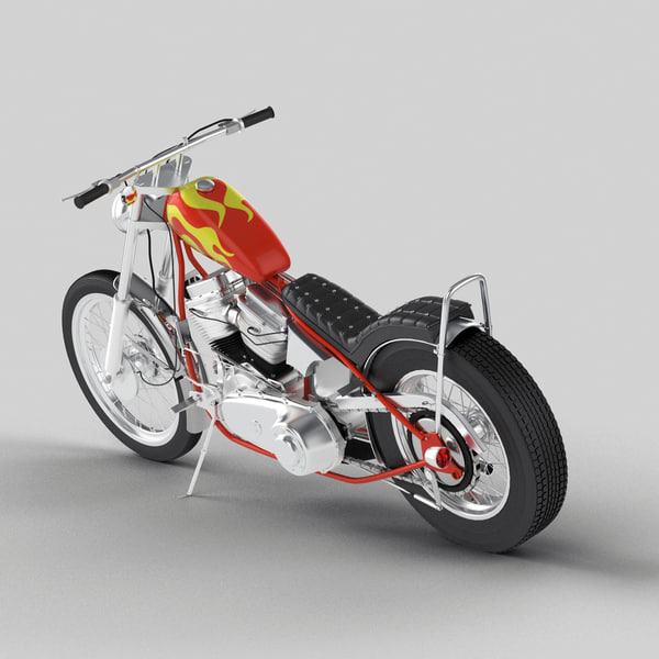 3d billy easy rider motorcycle