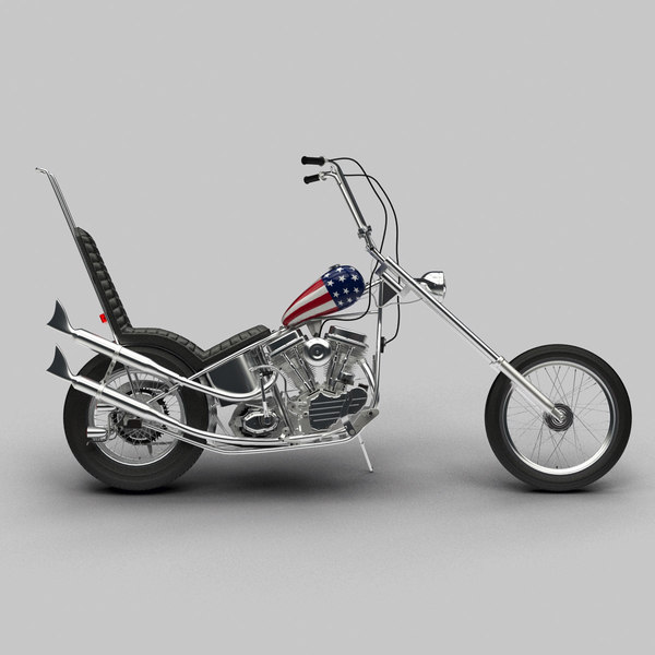 3d billy easy rider motorcycle