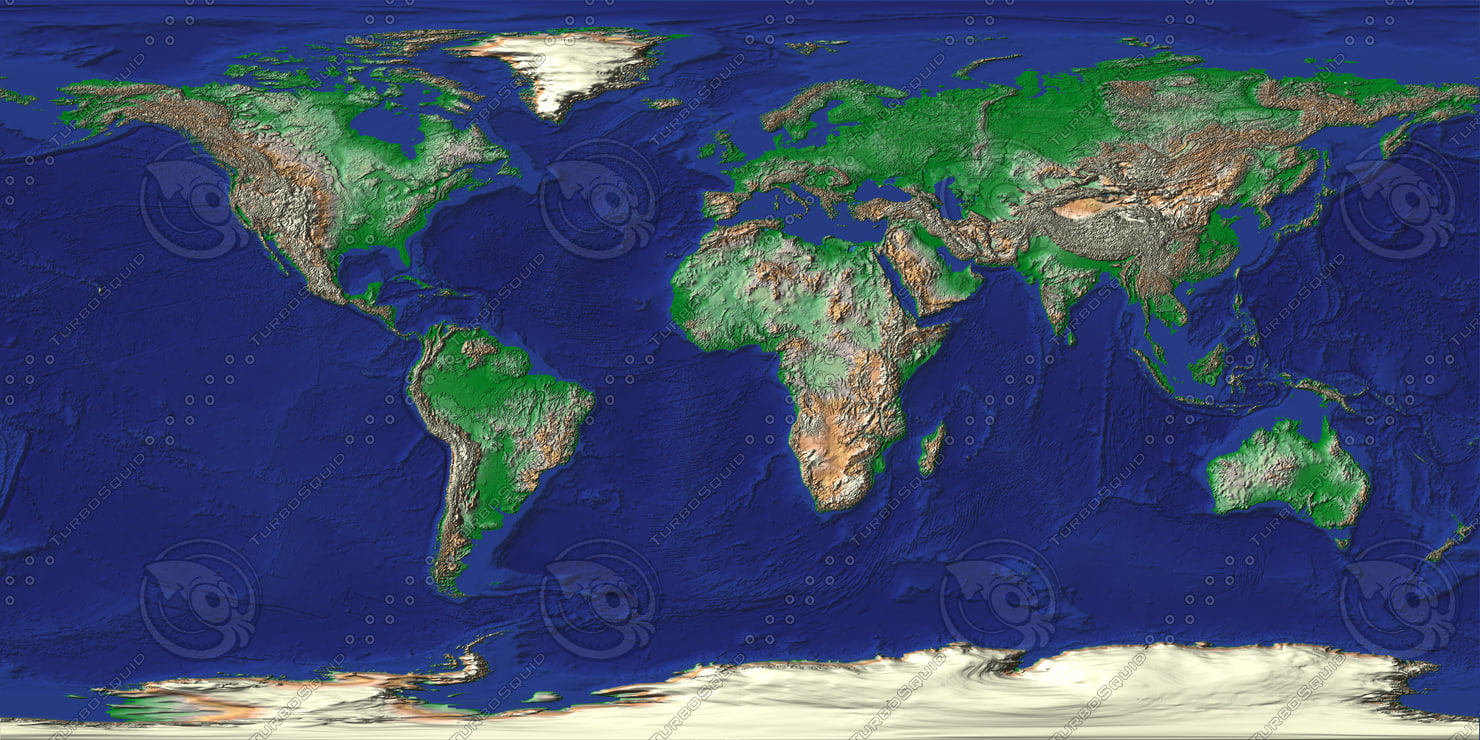 Texture jpg world map earth